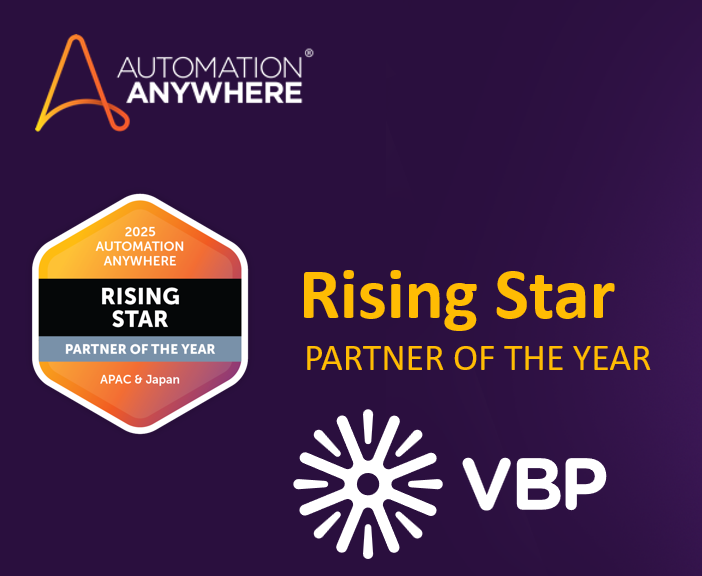 VBP Named Rising Star Partner of the Year by Automation Anywhere